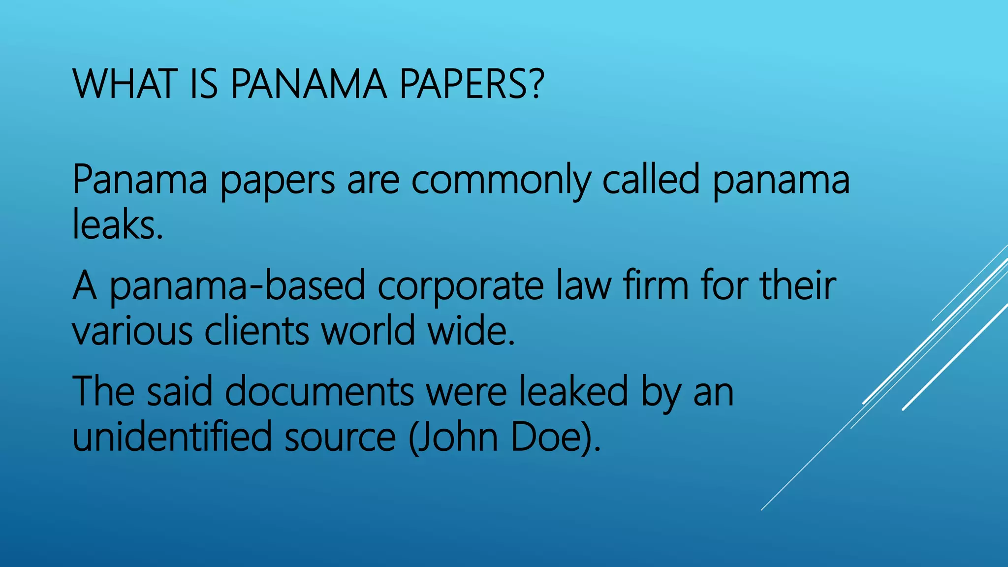 Panama scandal | PPT