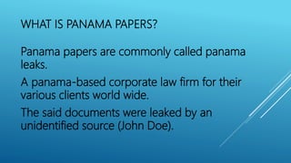 Panama scandal | PPT