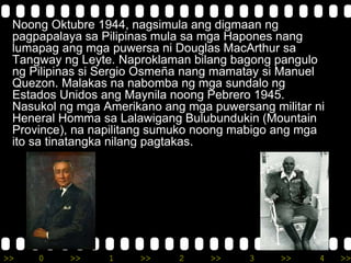 Pananakop ng hapon sa pilipinas | PPSX