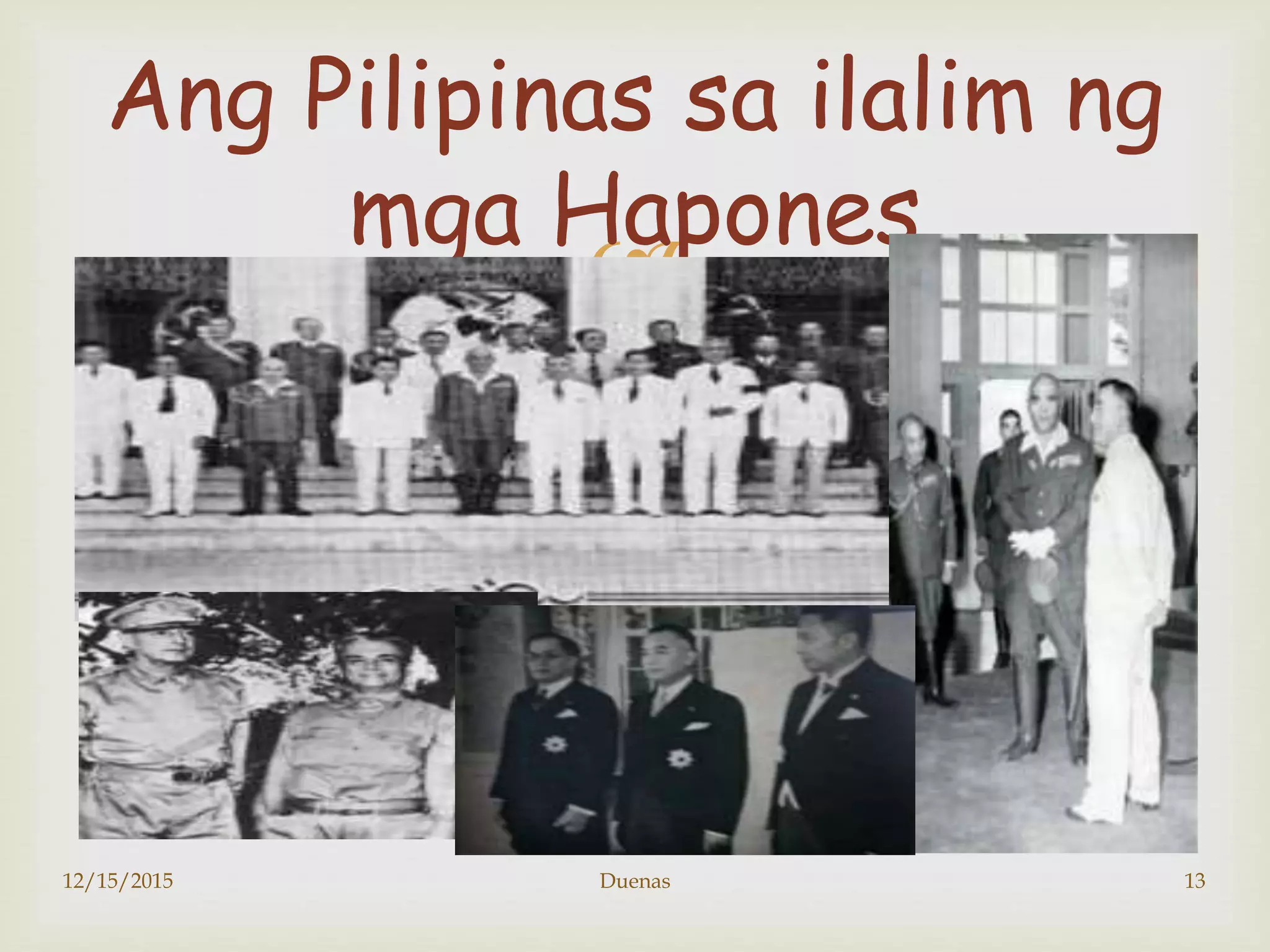 Pananakop ng mga hapon sa pilipinas | PPTX