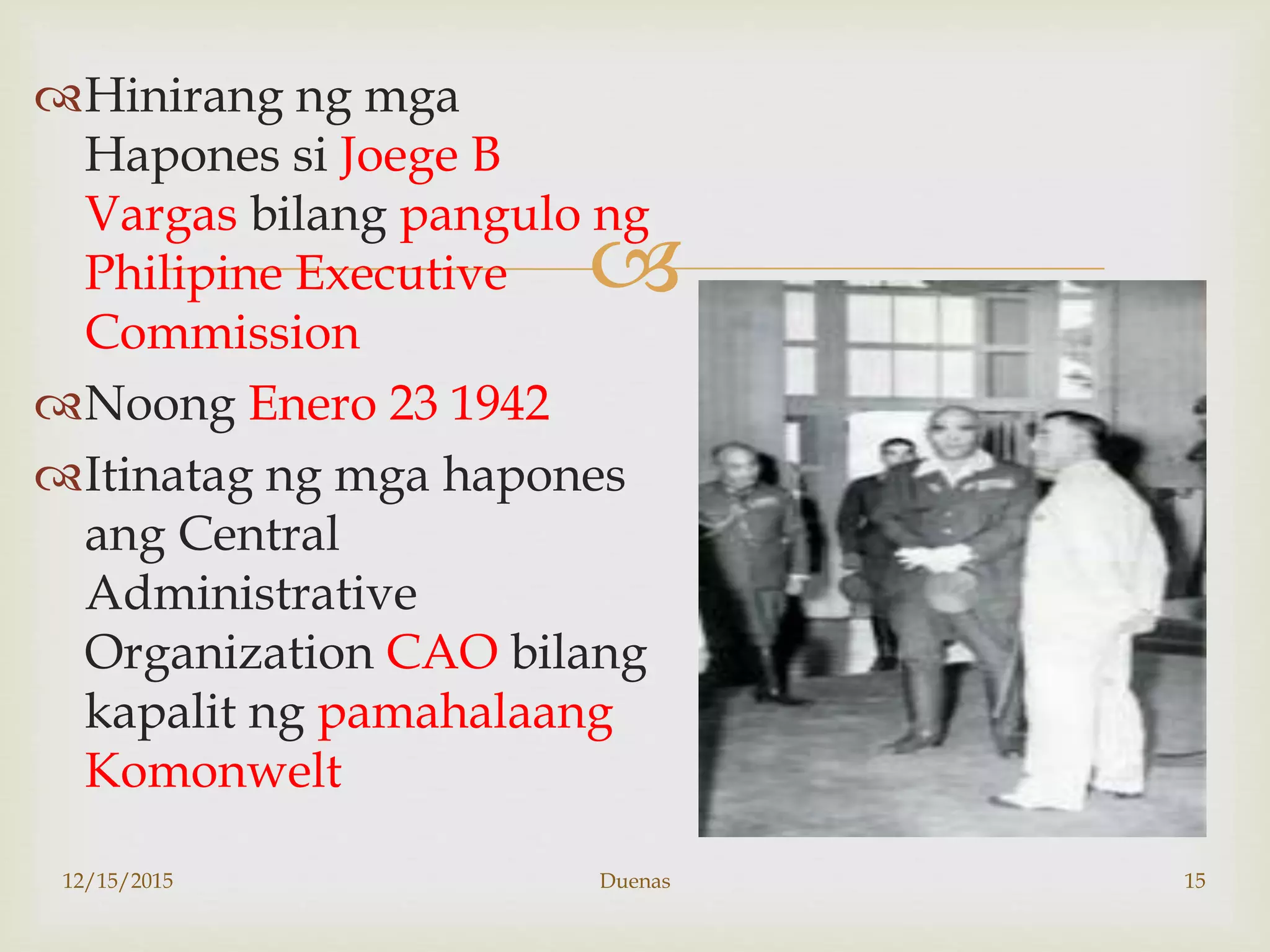 Pananakop ng mga hapon sa pilipinas | PPTX