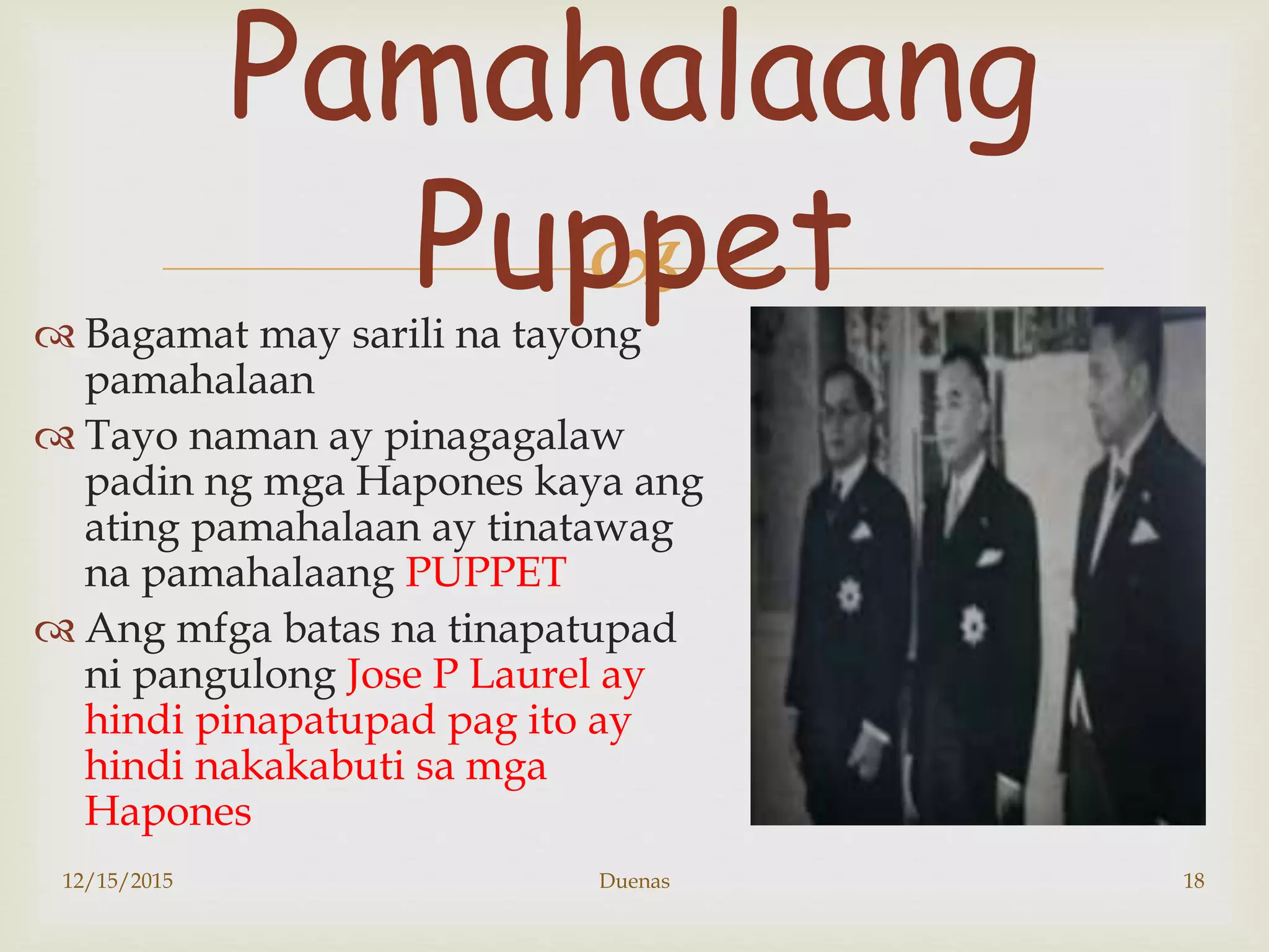 Pananakop ng mga hapon sa pilipinas | PPTX