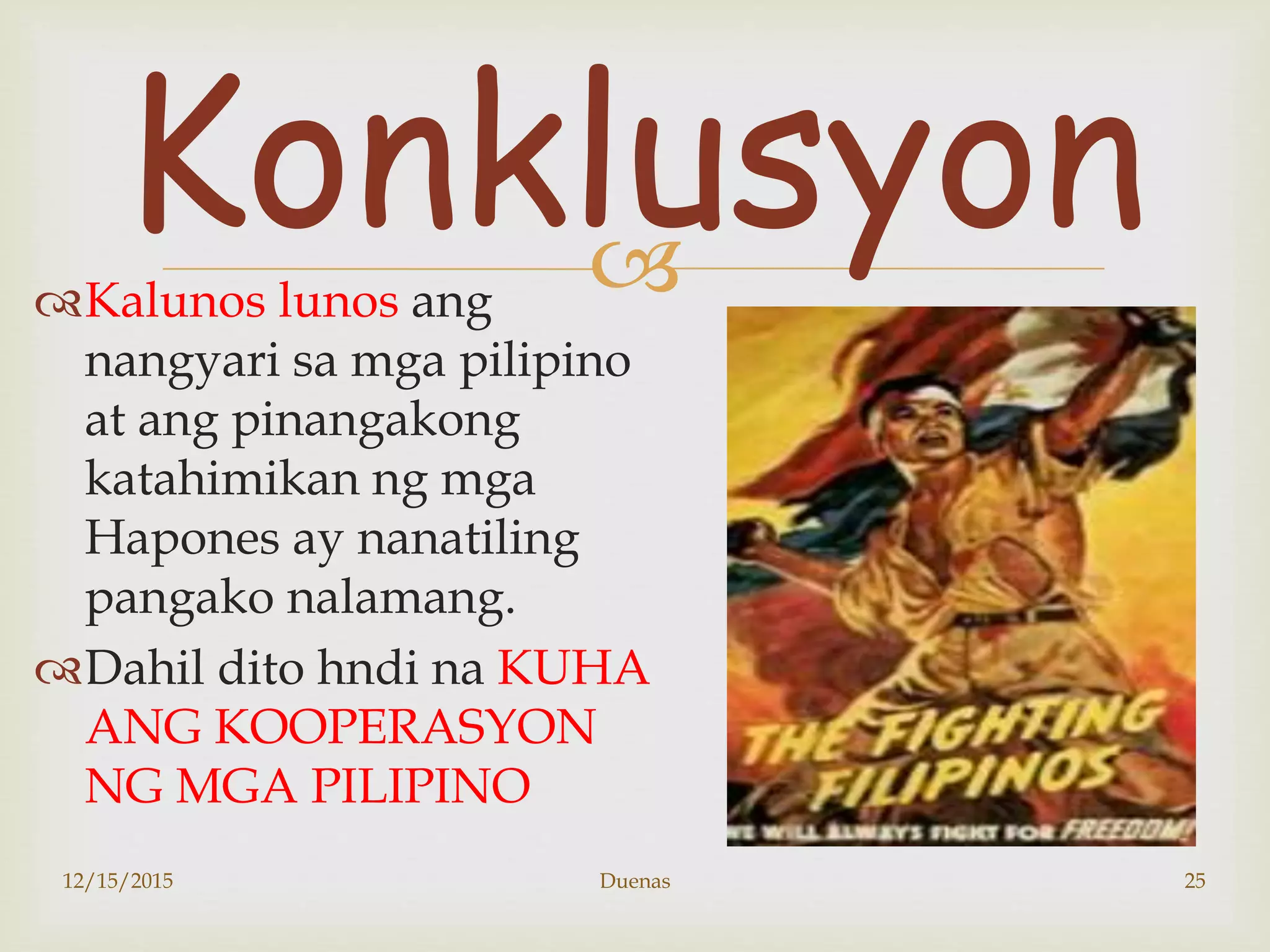 Pananakop ng mga hapon sa pilipinas | PPTX