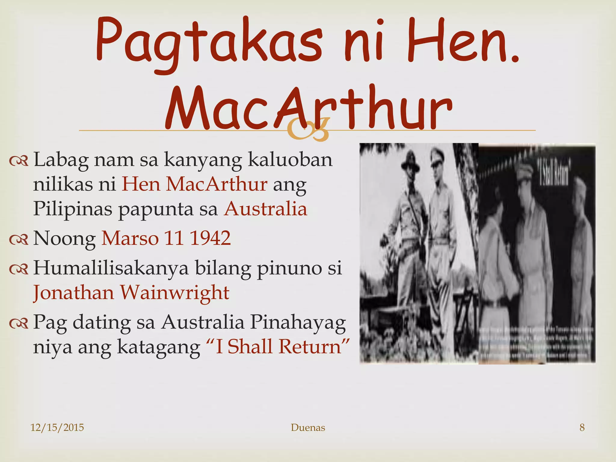 Pananakop ng mga hapon sa pilipinas | PPTX