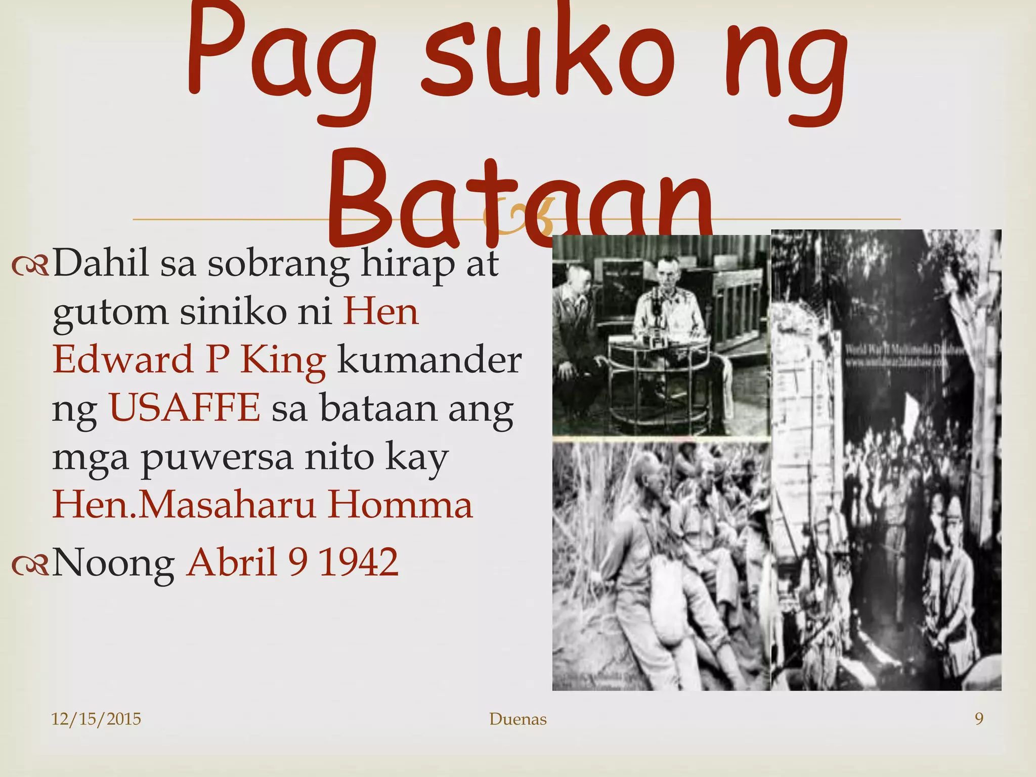 Pananakop ng mga hapon sa pilipinas | PPTX