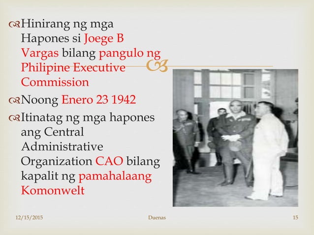 Pananakop ng mga hapon sa pilipinas | PPTX