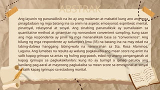 PANANALIKSIK, Pagsusuri ng Abstrak .pptx
