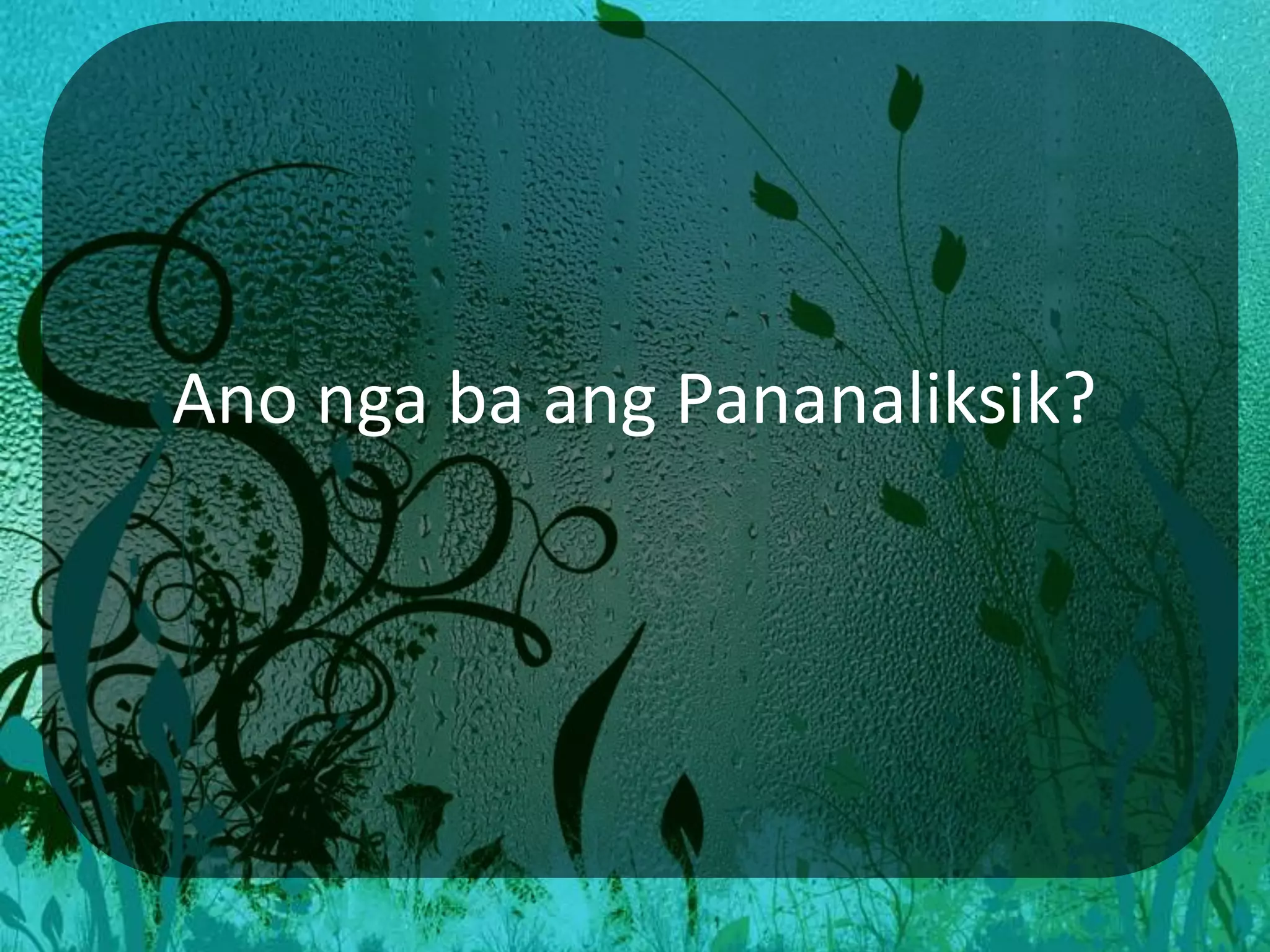 Pananaliksik Ppt