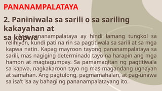 Kahalagahan ng Pananampalataya ng tao.pptx