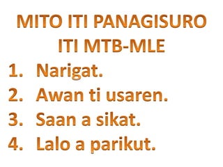 Panangsango iti karit ti mtb | PPTX