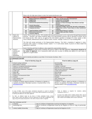 Pan application form | PDF