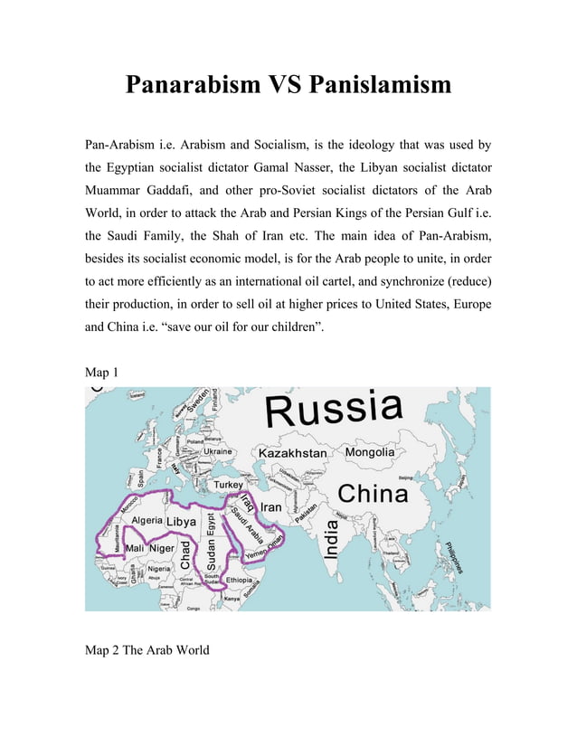 Pan-Arabism VS Pan-Islamism | DOC