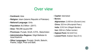 An introduction to Pakistan | PPTX