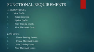 training and placement cell portal | PPTX