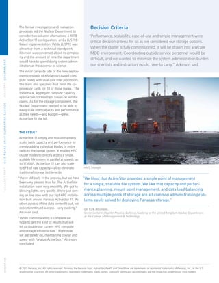 Panasas ® The Defence Academy of the United Kingdom | PDF
