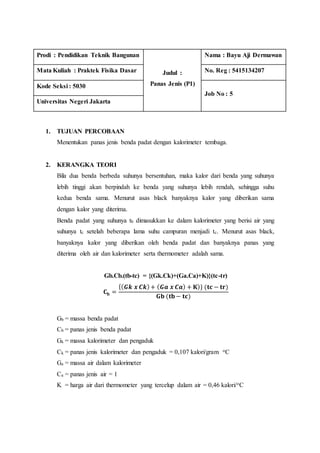 Panas jenis (p1) | DOCX