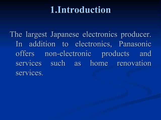 Panasonic | PPT