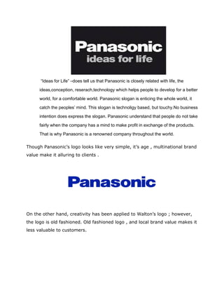 Panasonic v-walton | PDF