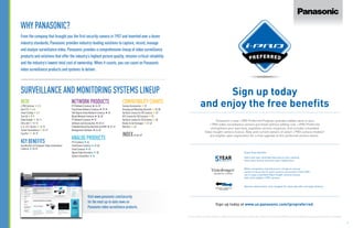 Panasonic video-surveillance-2017-product-catalog | PDF