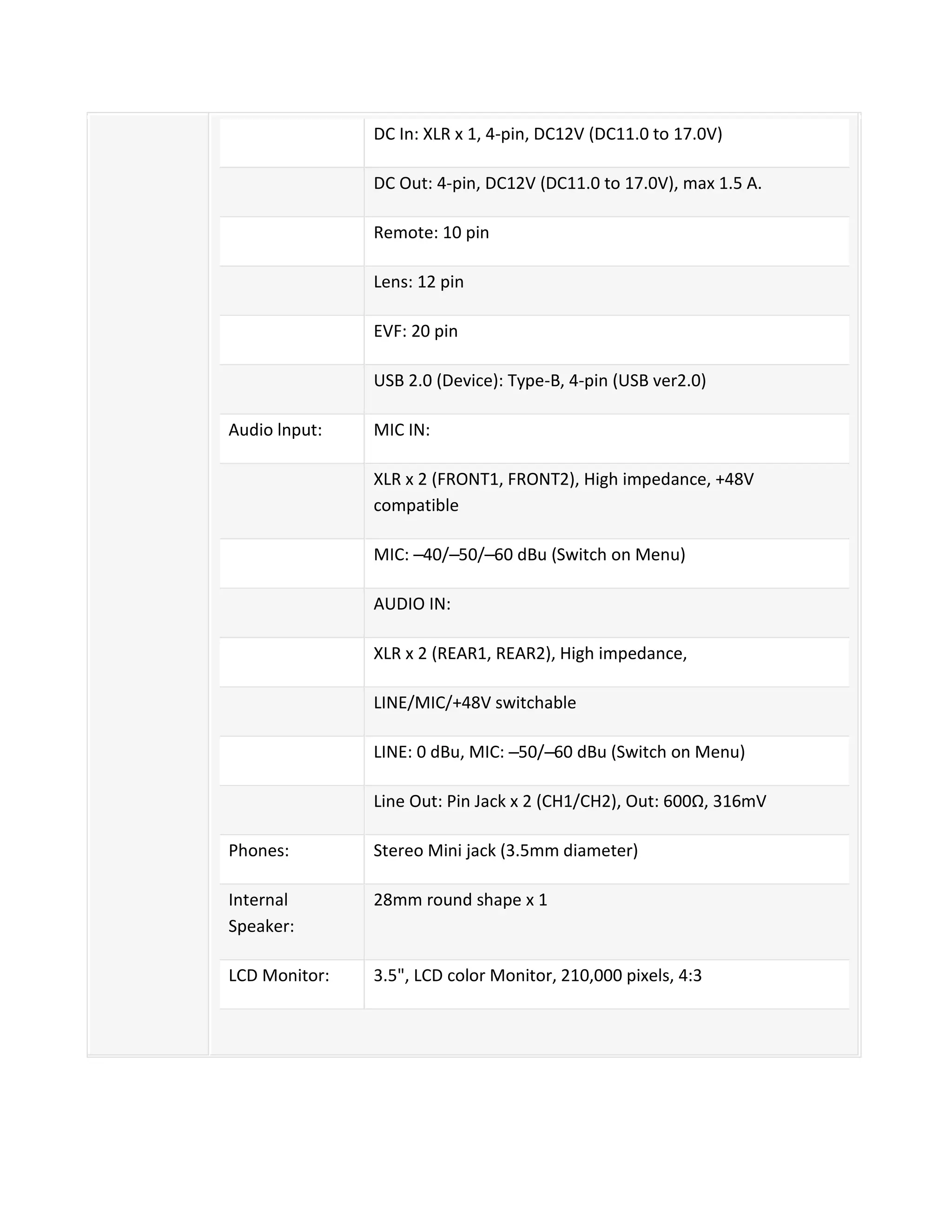 Panasonic ag hpx500 shoulder mounted camcorder | PDF | Digital Audio ...