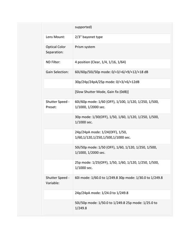 Panasonic ag hpx500 shoulder mounted camcorder | PDF