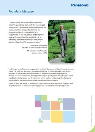 Panasonic India CSR Policy | PDF