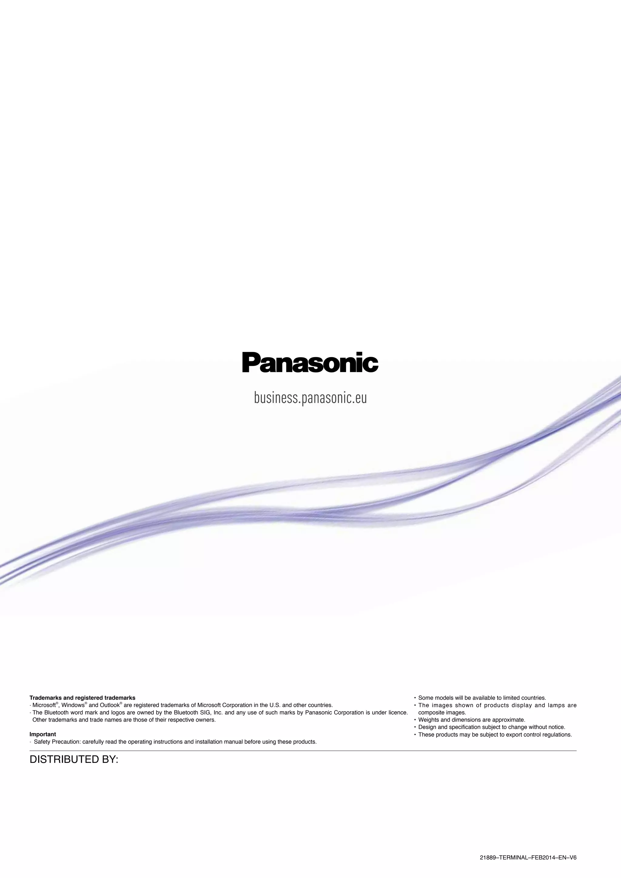 Panasonic Phone System | PDF | Computer Peripherals | Computing
