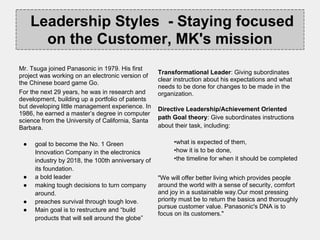2012 - Leadership - Panasonic Presentation | PDF