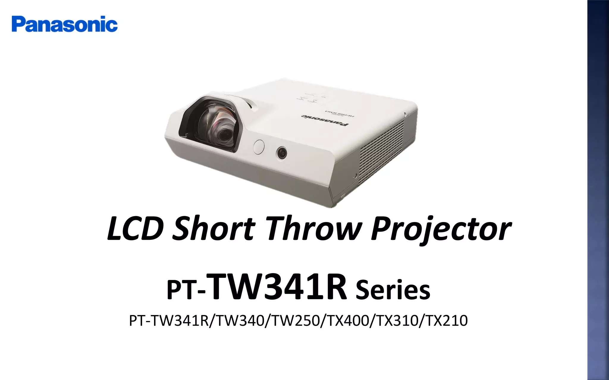 Panasonic projectors 2014 new tw341 series english | PDF
