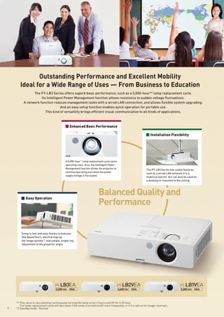 Panasonic Pt Lb3 Ea2 | PDF | Computer Peripherals | Computing