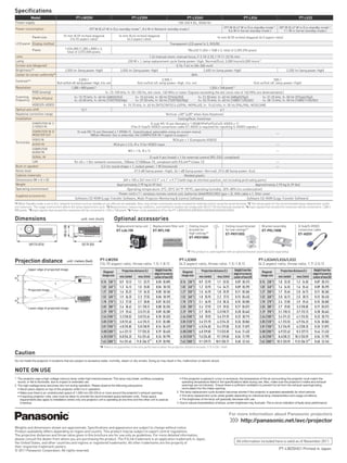 Panasonic Pt Lx22 | PDF