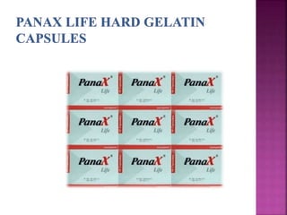 Panax life hard gelatin capsules | PPTX