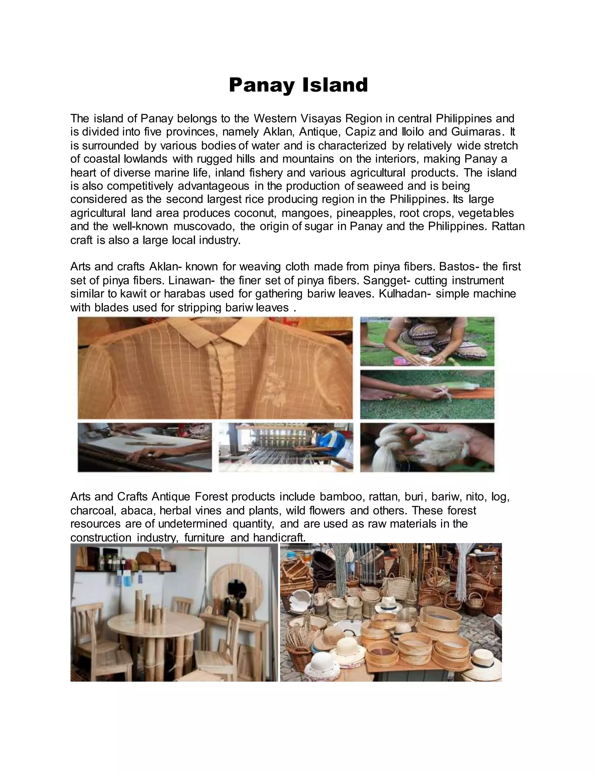 Panay Island Arts & Crafts | DOCX