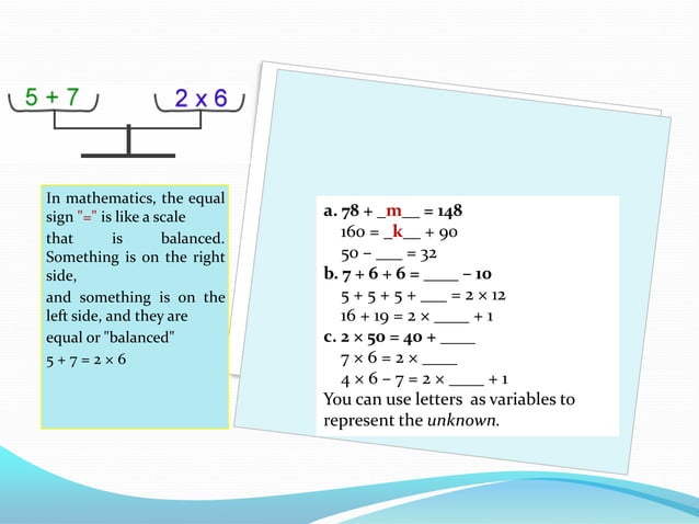 Pan balance algebra | PPTX