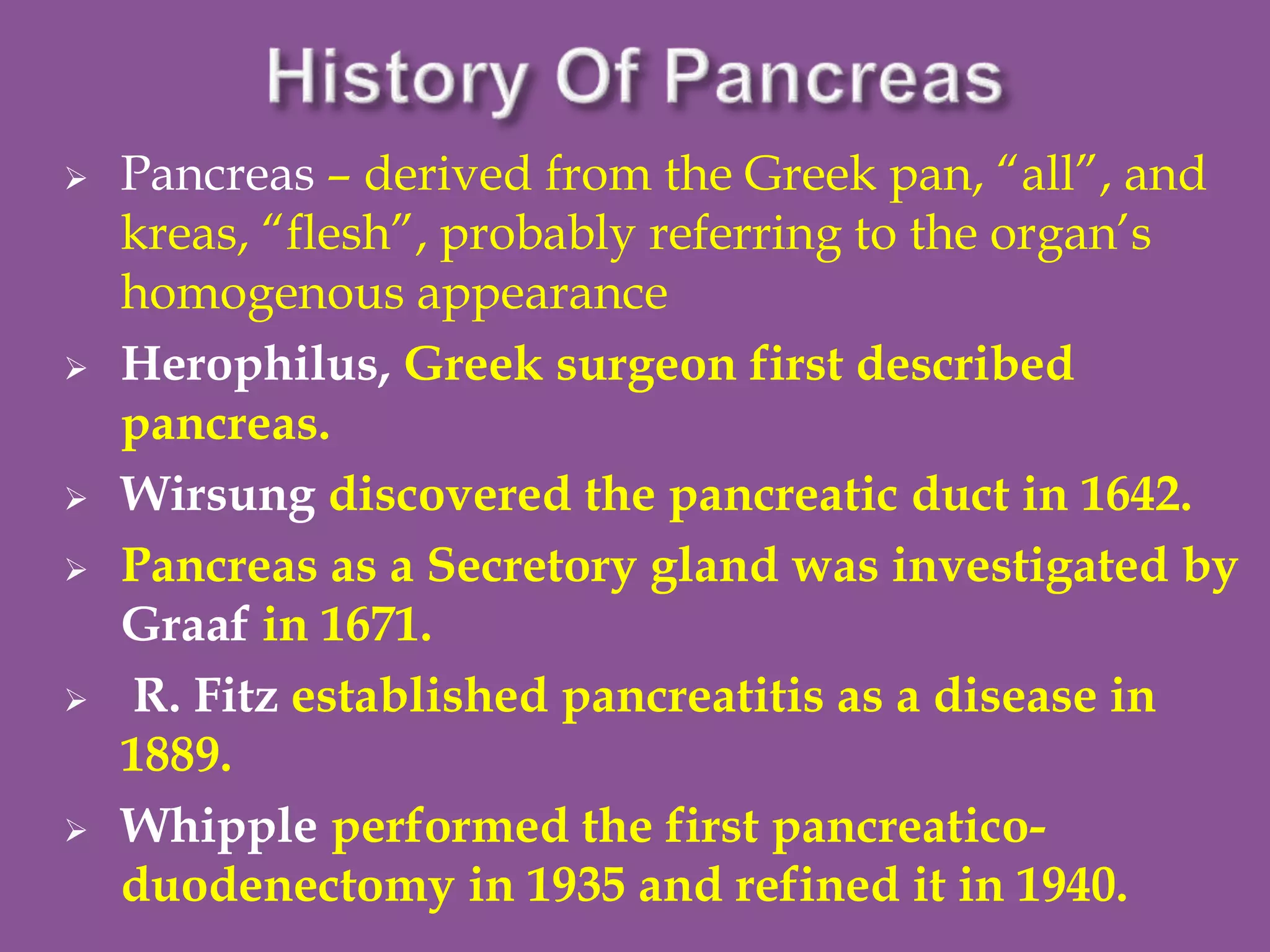 ANATOMY OF PANCREAS | PPTX