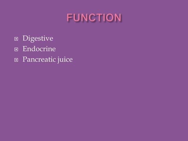 ANATOMY OF PANCREAS | PPT | Free Download