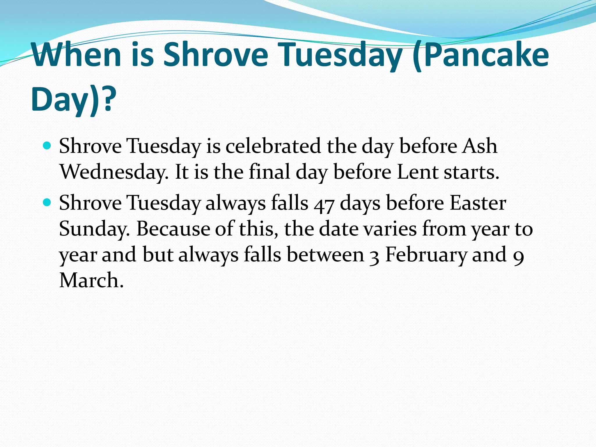 Pancake day | PPTX