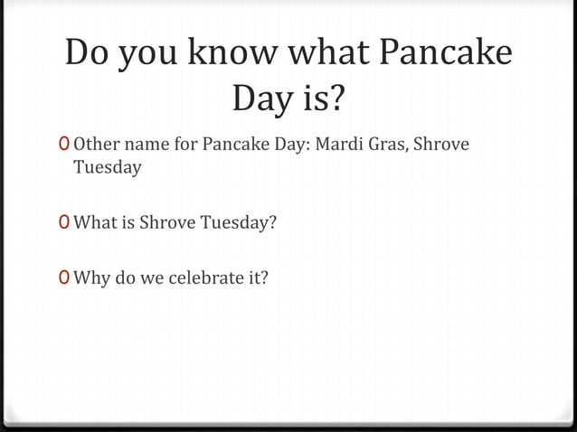 Pancake day | PPT