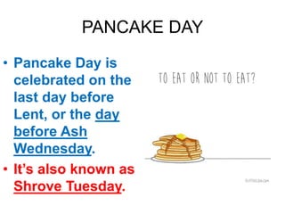 Pancake day | PPTX