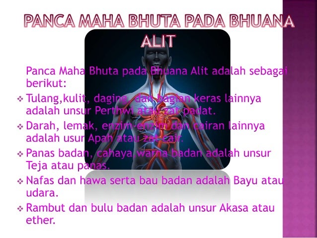 PANCA MAHA BHUTA presentation kls 8