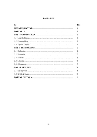 Panca pelayanan GEREJA MASEHI INJILI DI TIMOR (GMIT) | PDF