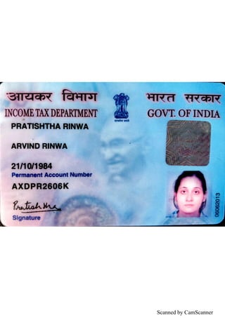 PAN Card documents for public see it and | PDF