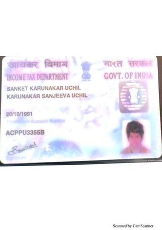 Pan card copy | PDF