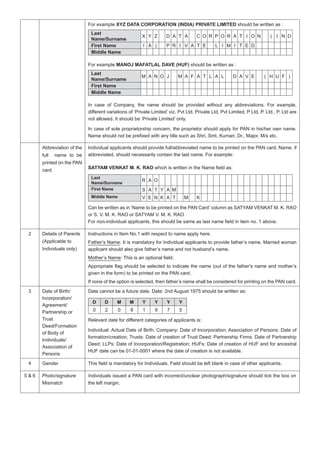 Pan card correction | PDF