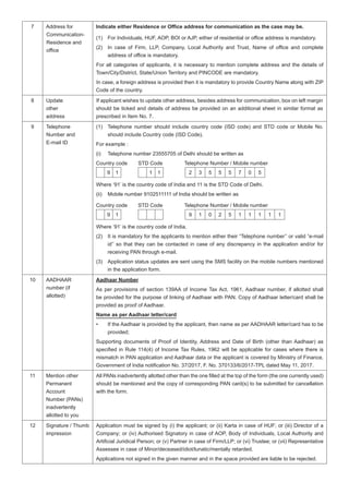Pan card correction | PDF