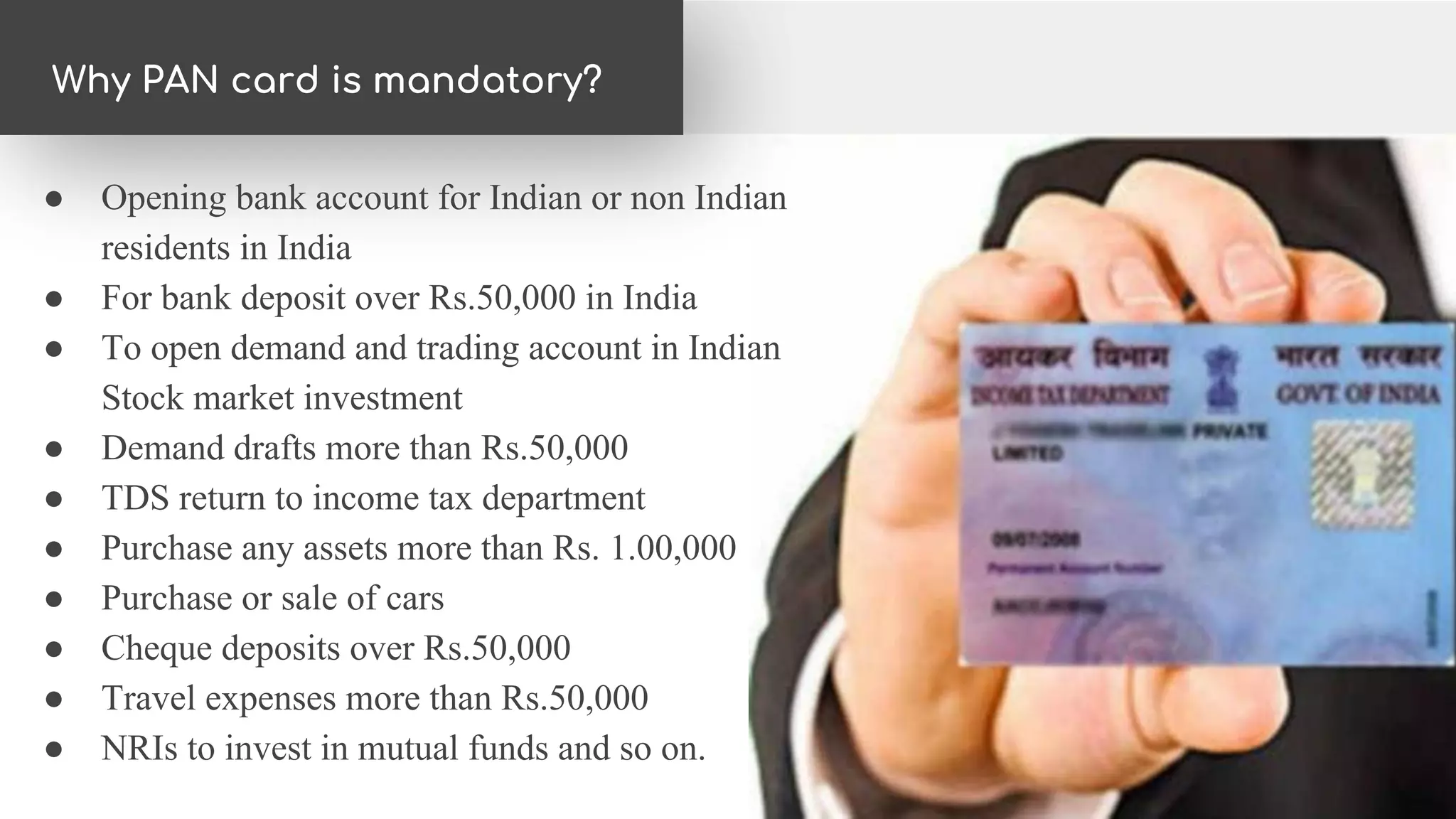 PAN Card Service Attestation | PPT