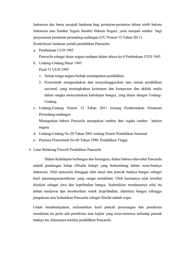 Pendidikan Pancasila | PDF