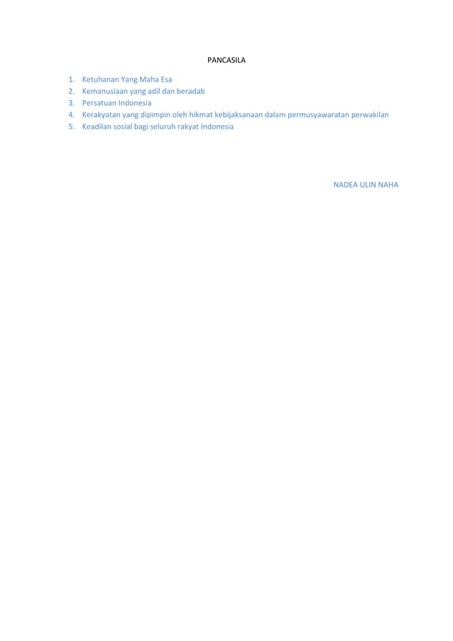 Pancasila Proker KKN | PDF