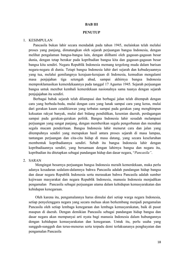 Pancasila dalam sejarah perjuangan bangsa indonesia | PDF
