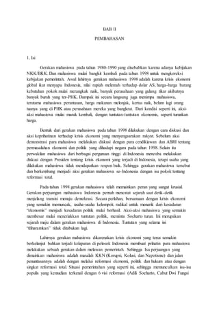 Pancasila dan gerakan mahasiswa '98 | PDF